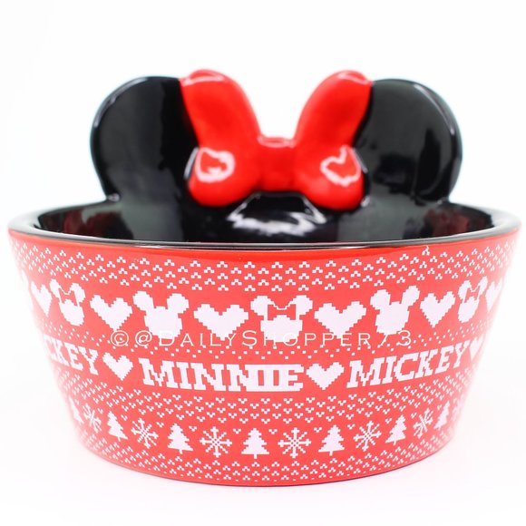 Disney | Dining | Disney Christmas Minnie Mouse Pet Bowl | Poshmark